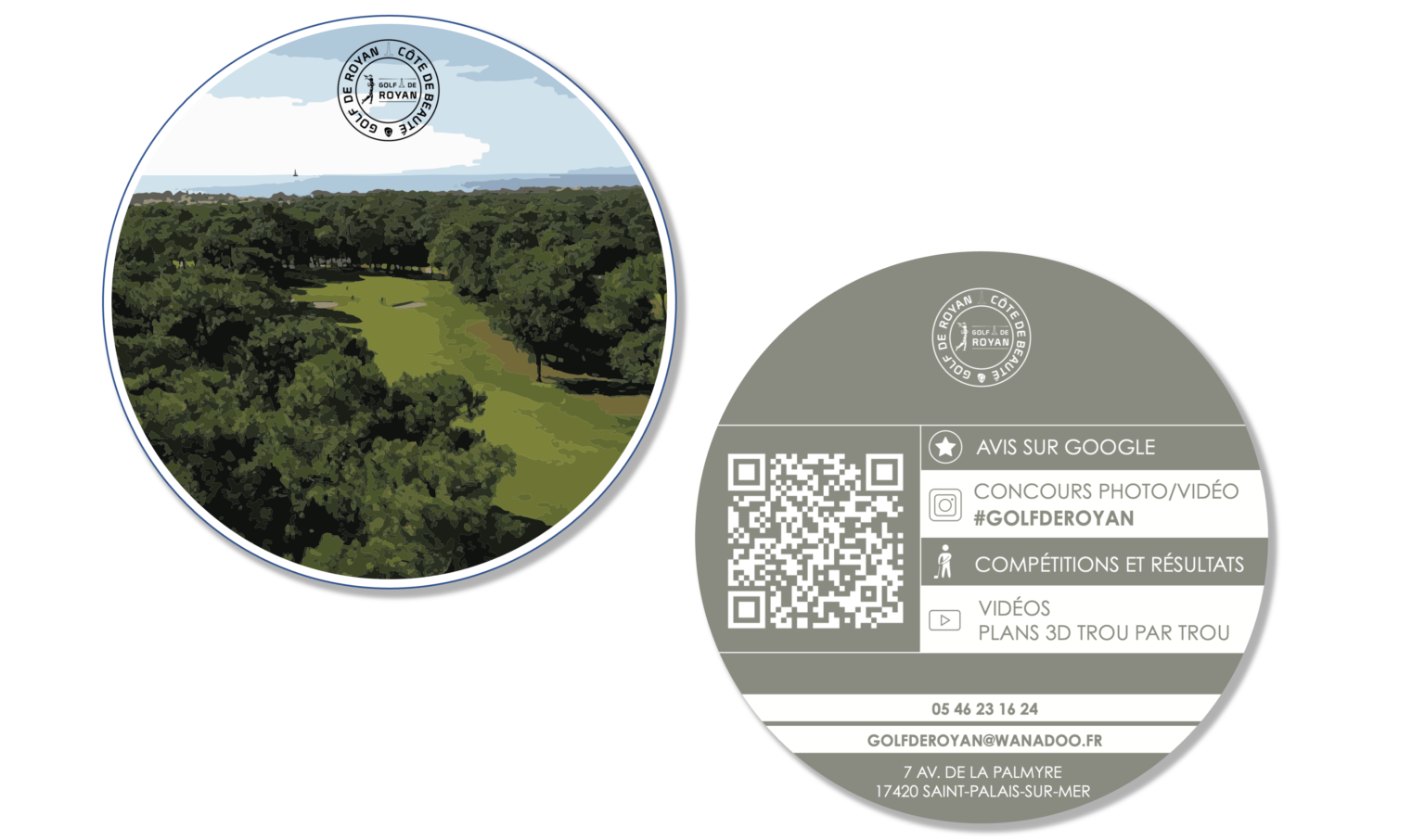 QR code cardboard coaster